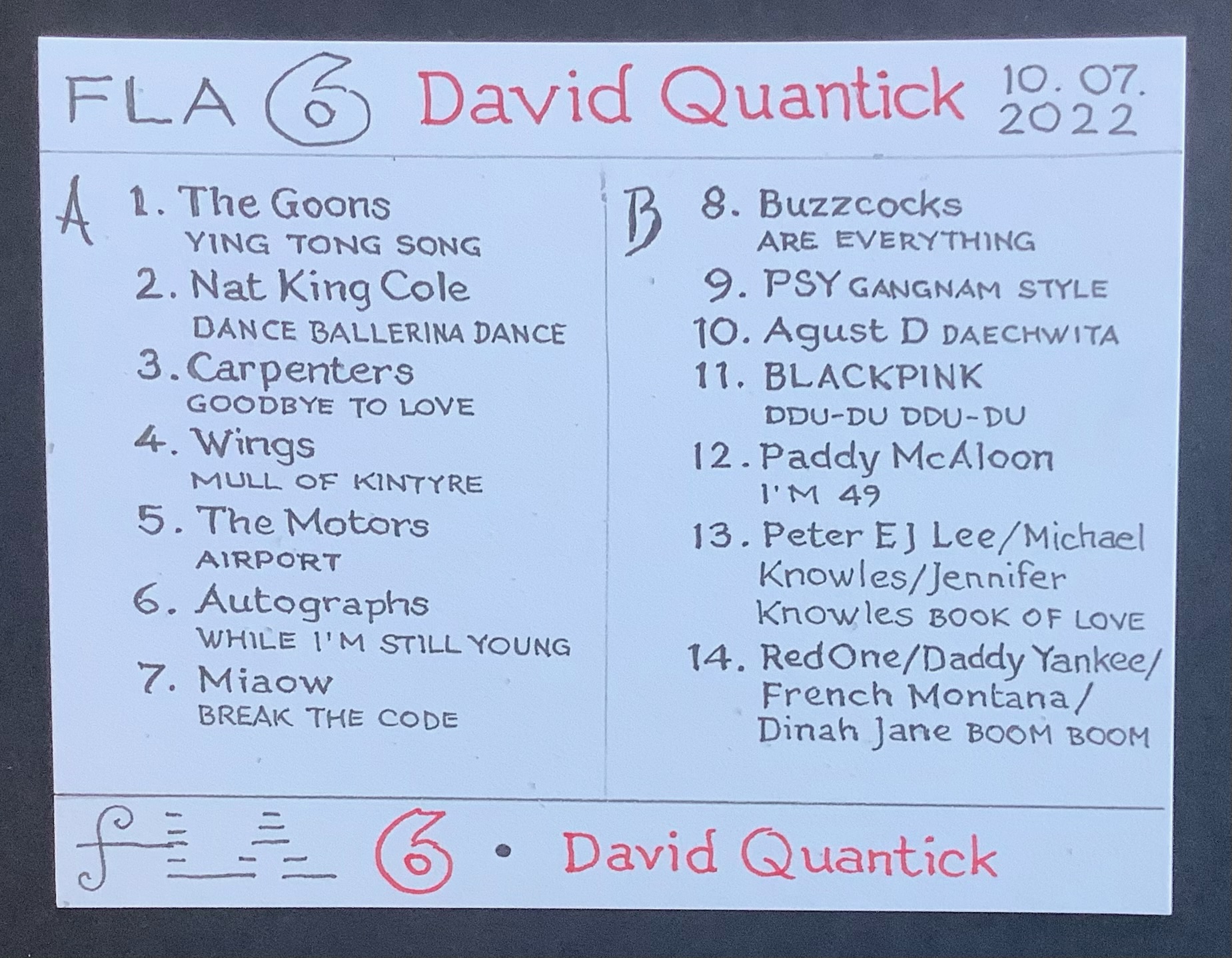 FLA 6: David Quantick (10/07/2022) | FIRST LAST ANYTHING